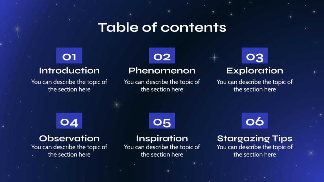 Shooting Stars Theme Presentation