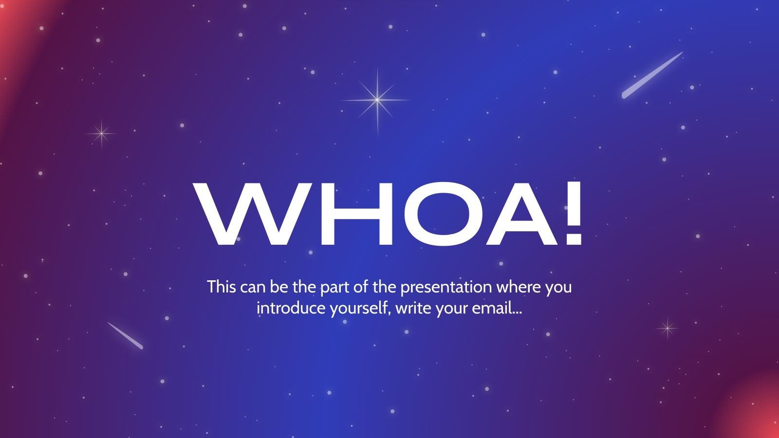 Shooting Stars Theme Presentation