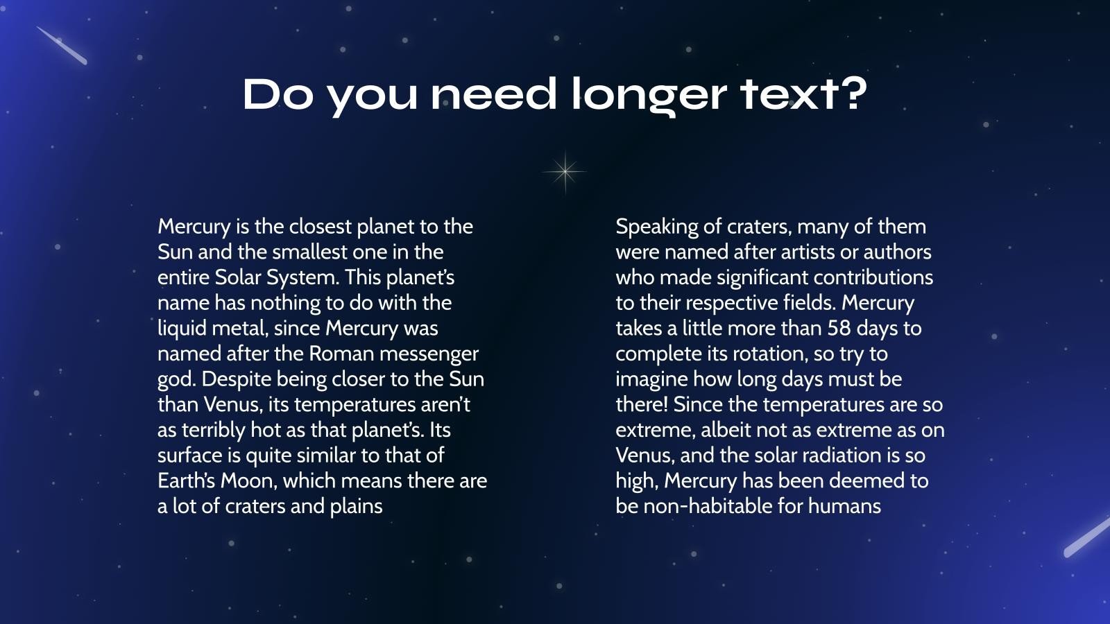 Shooting Stars Theme Presentation