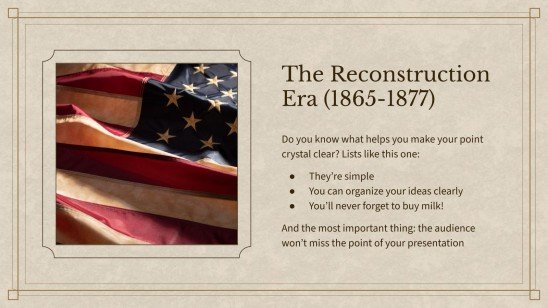 Reconstruction Era and the Gilded Age - History - 11th Grade