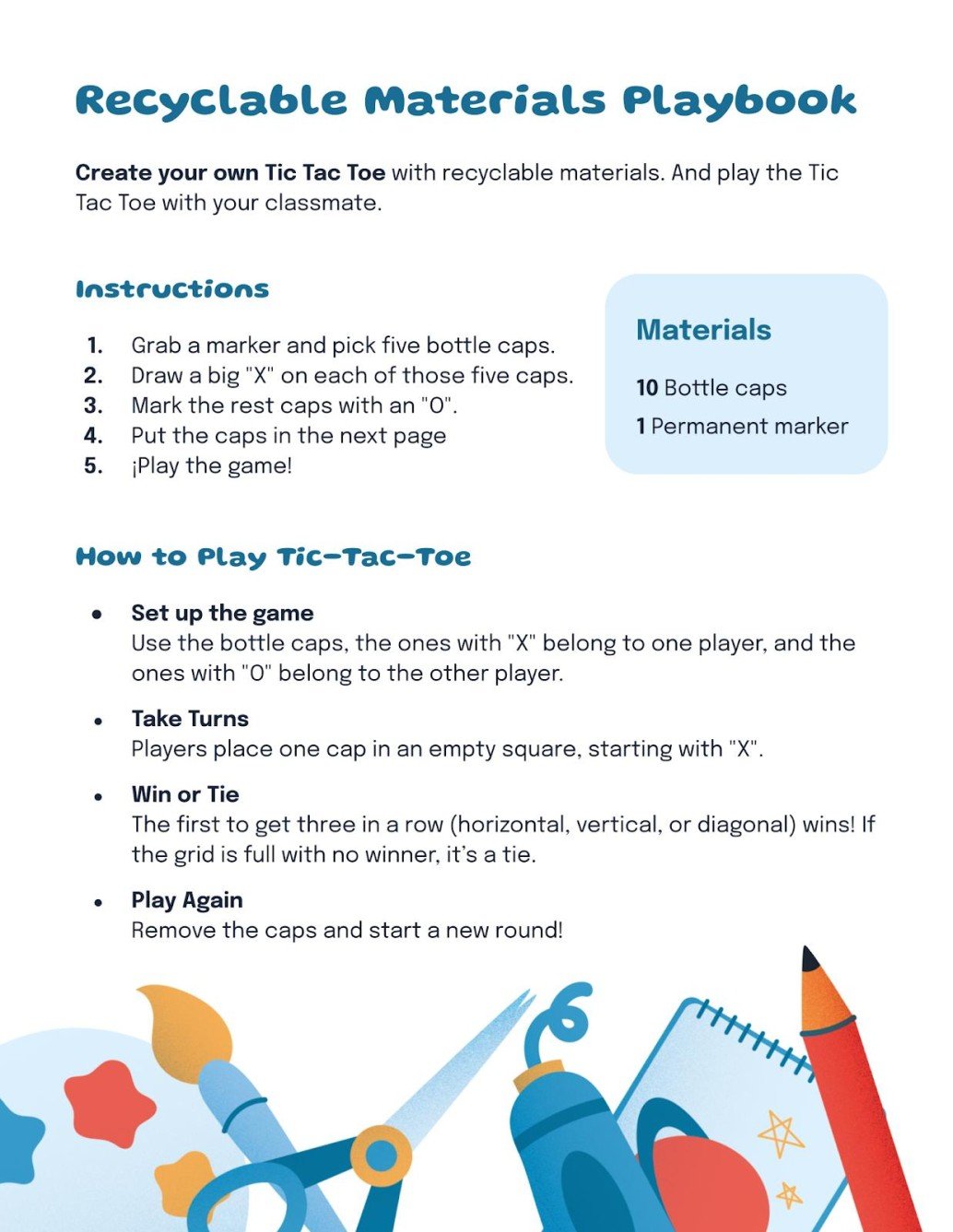 Recyclable Materials Playbook Template
