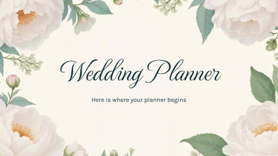 Plantillas gratis de Bodas para Google Slides y PowerPoint