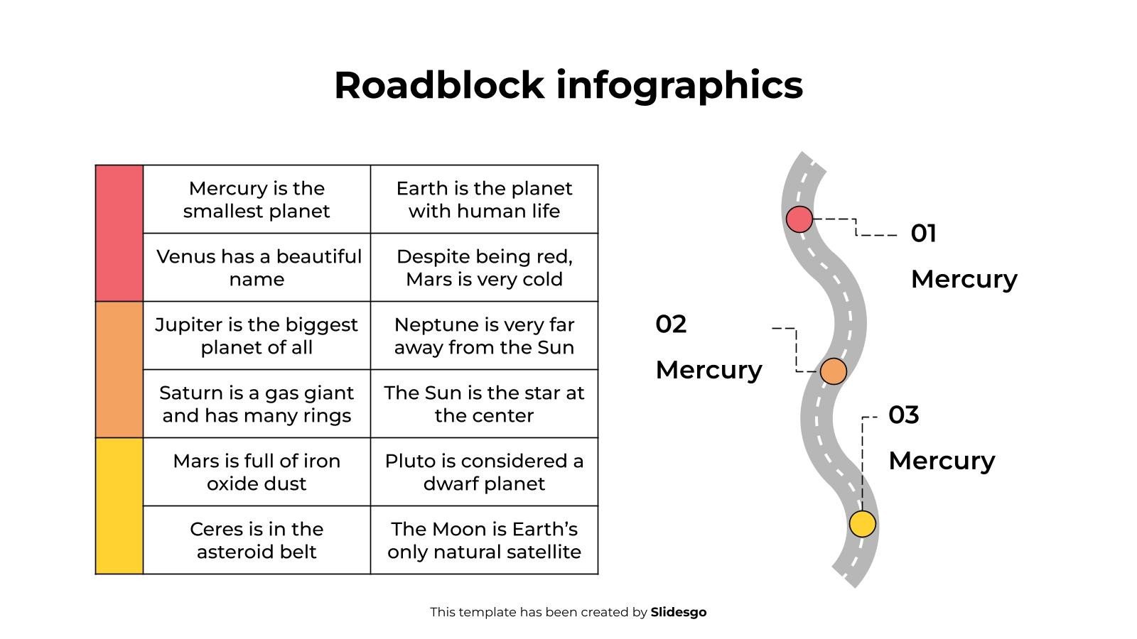 Roadblock Infographics Template