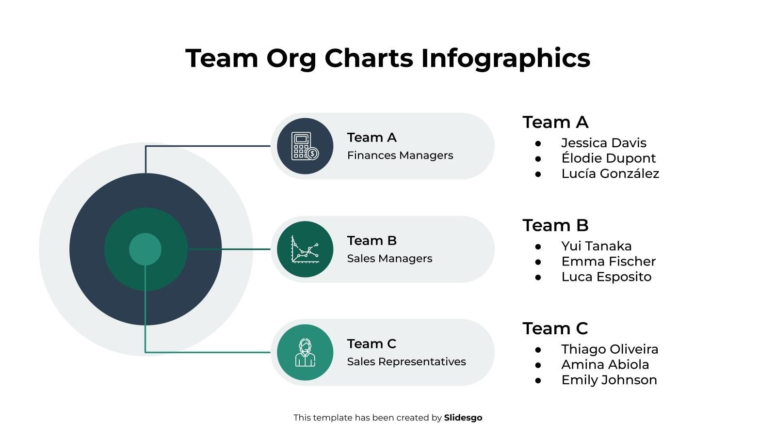 Team Org Charts Infographics Template
