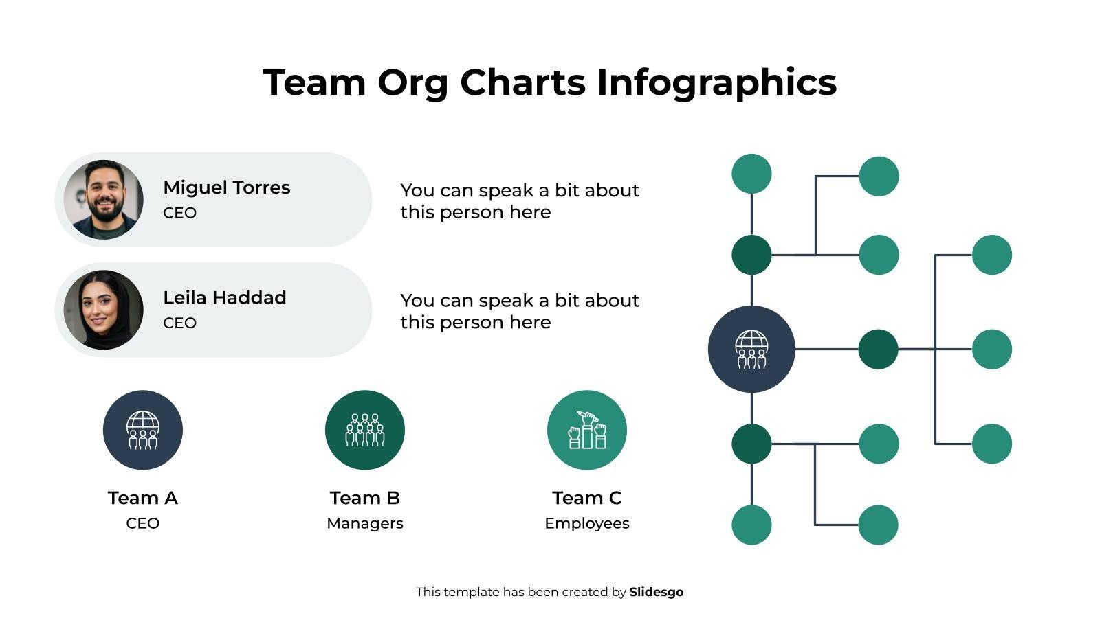 Team Org Charts Infographics Template