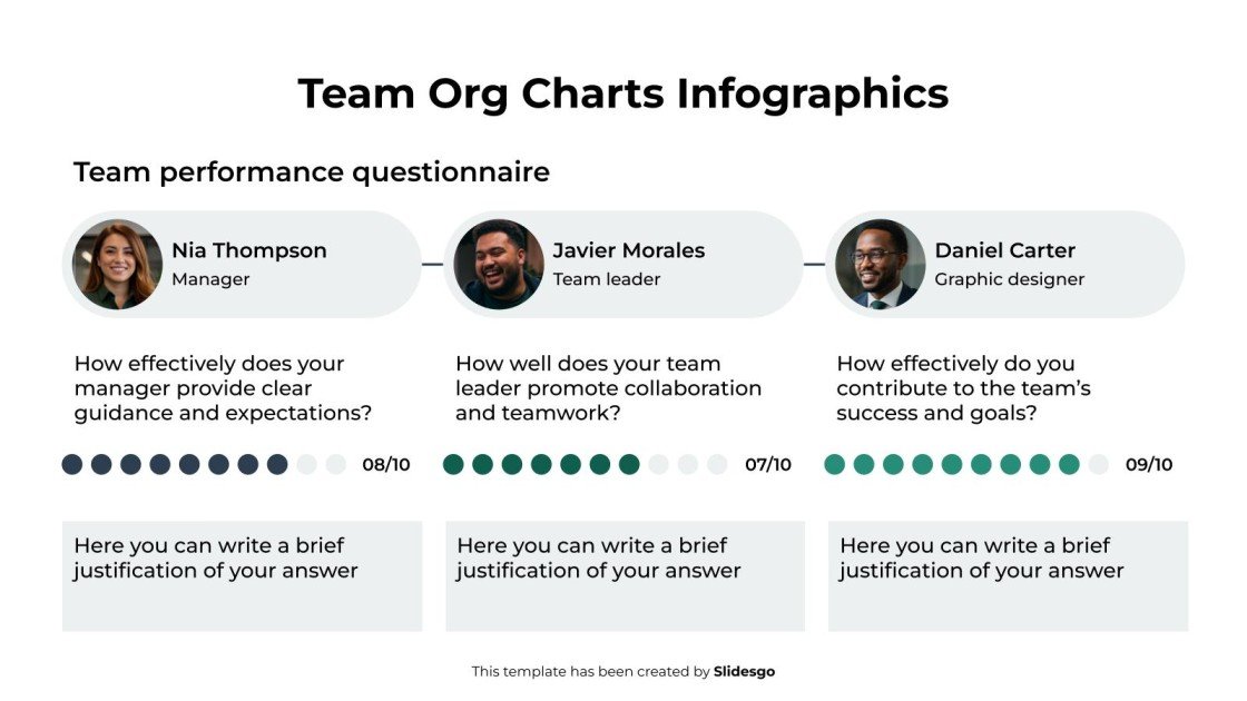 Team Org Charts Infographics Template