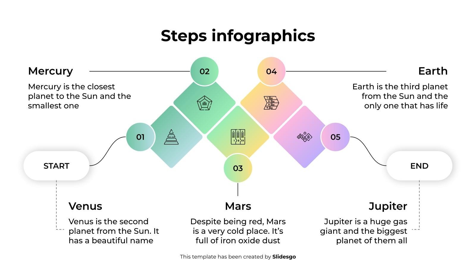 Steps Infographics Template
