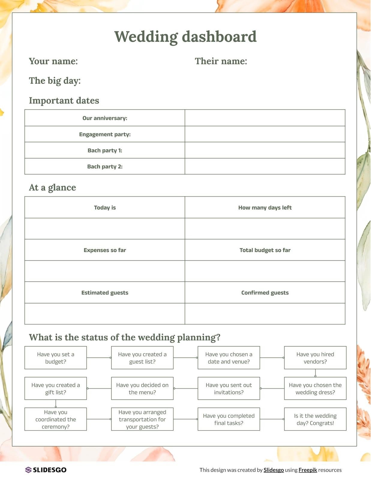 Free Wedding Google Slides themes and PowerPoint templates