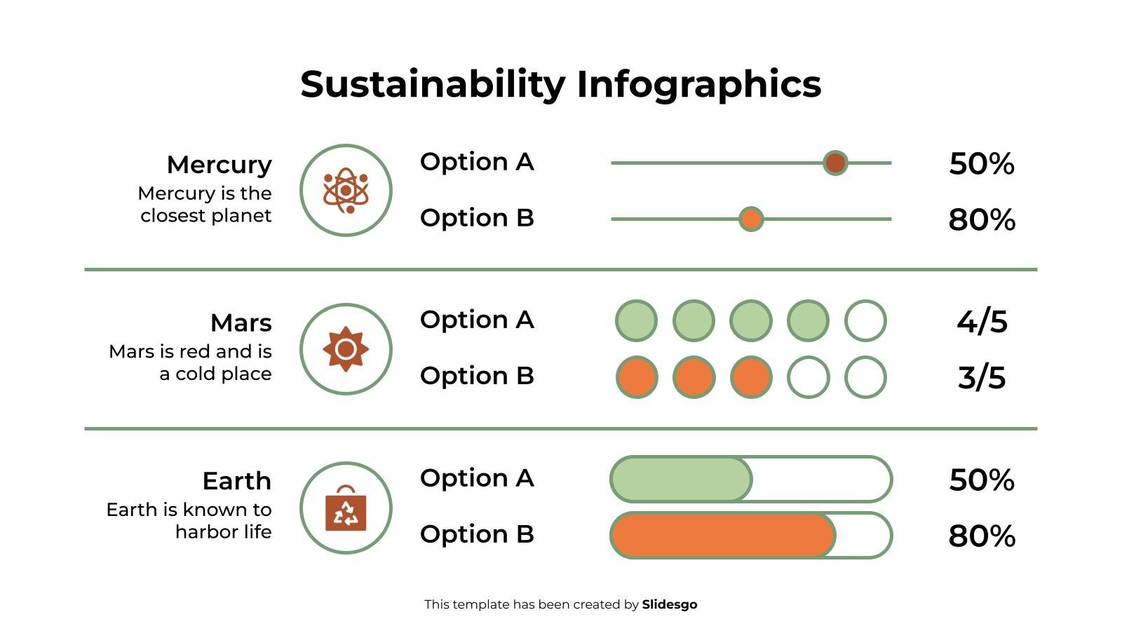 Sustainability Infographics Template