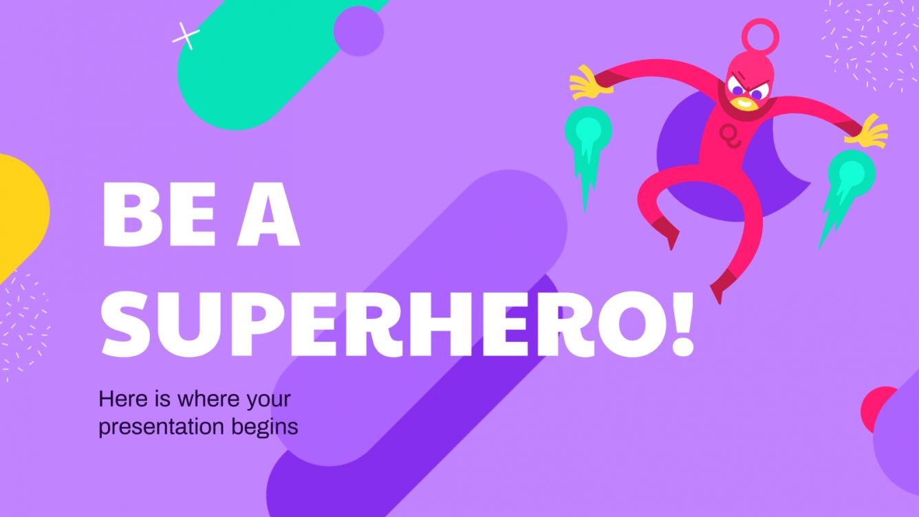 Be a Superhero Google Slides Theme and PowerPoint Template