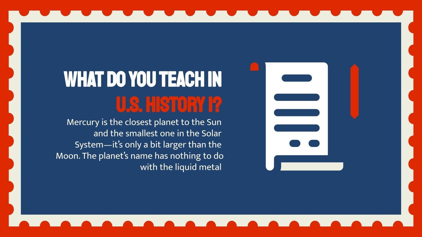 Social Studies/History: US History I | Google Slides & PPT