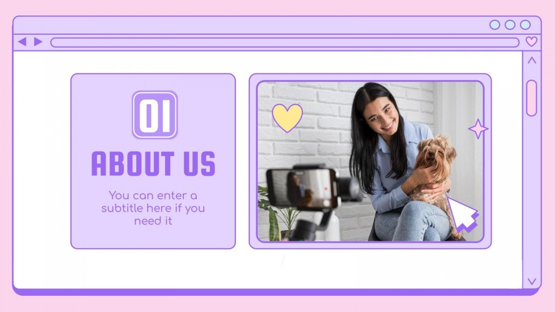 Streamer Interfaces for Social Media | Google Slides & PPT