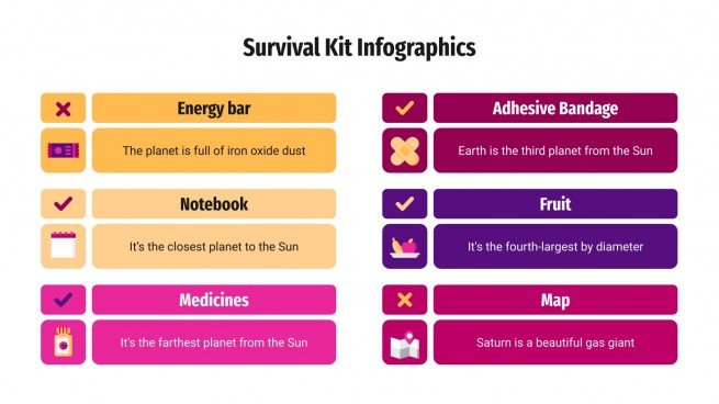 Survival Kit Infographics | Google Slides & PPT template