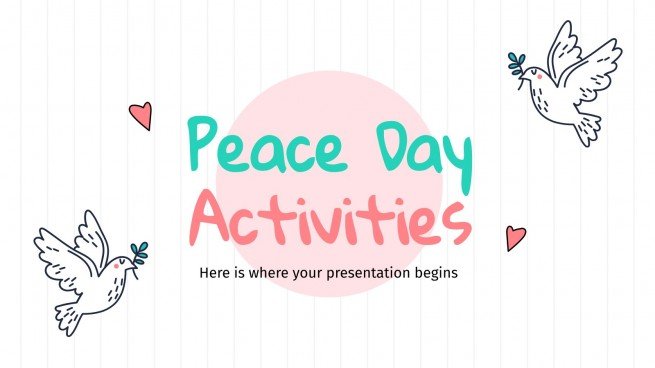 Peace-themed free Google Slides and PPT templates