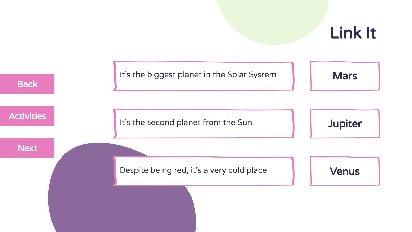 Pre-K Digital Choice Board Google Slides & PPT template