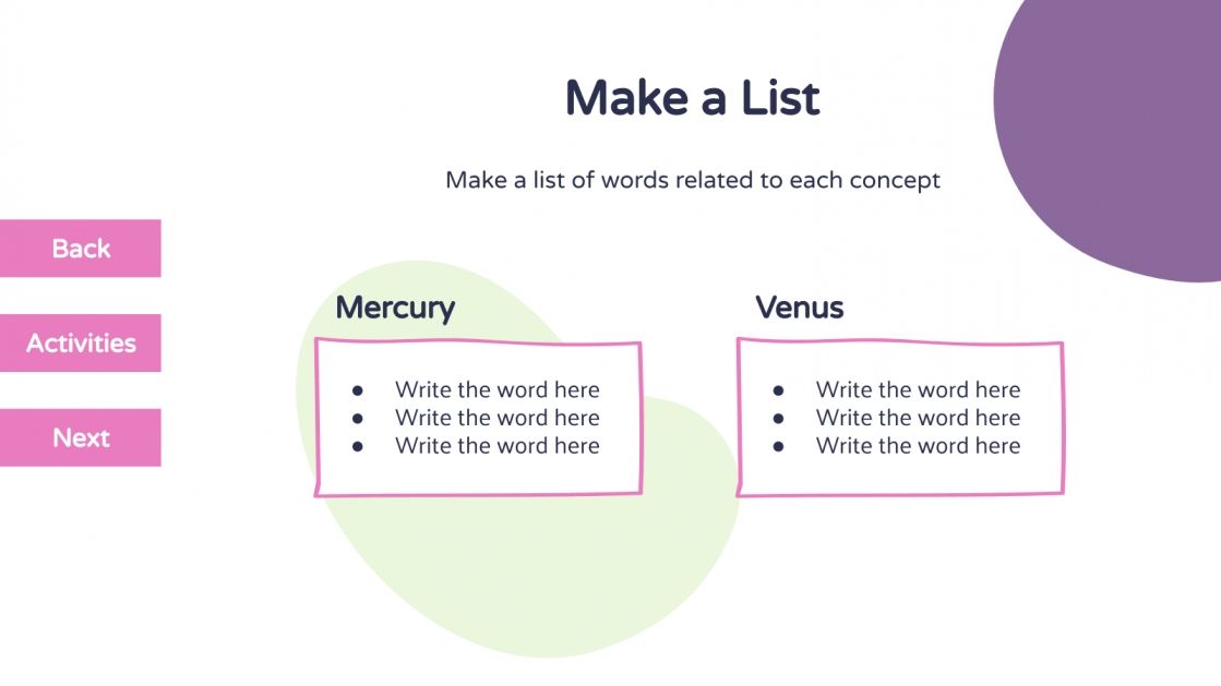 Pre-K Digital Choice Board Google Slides & PPT template