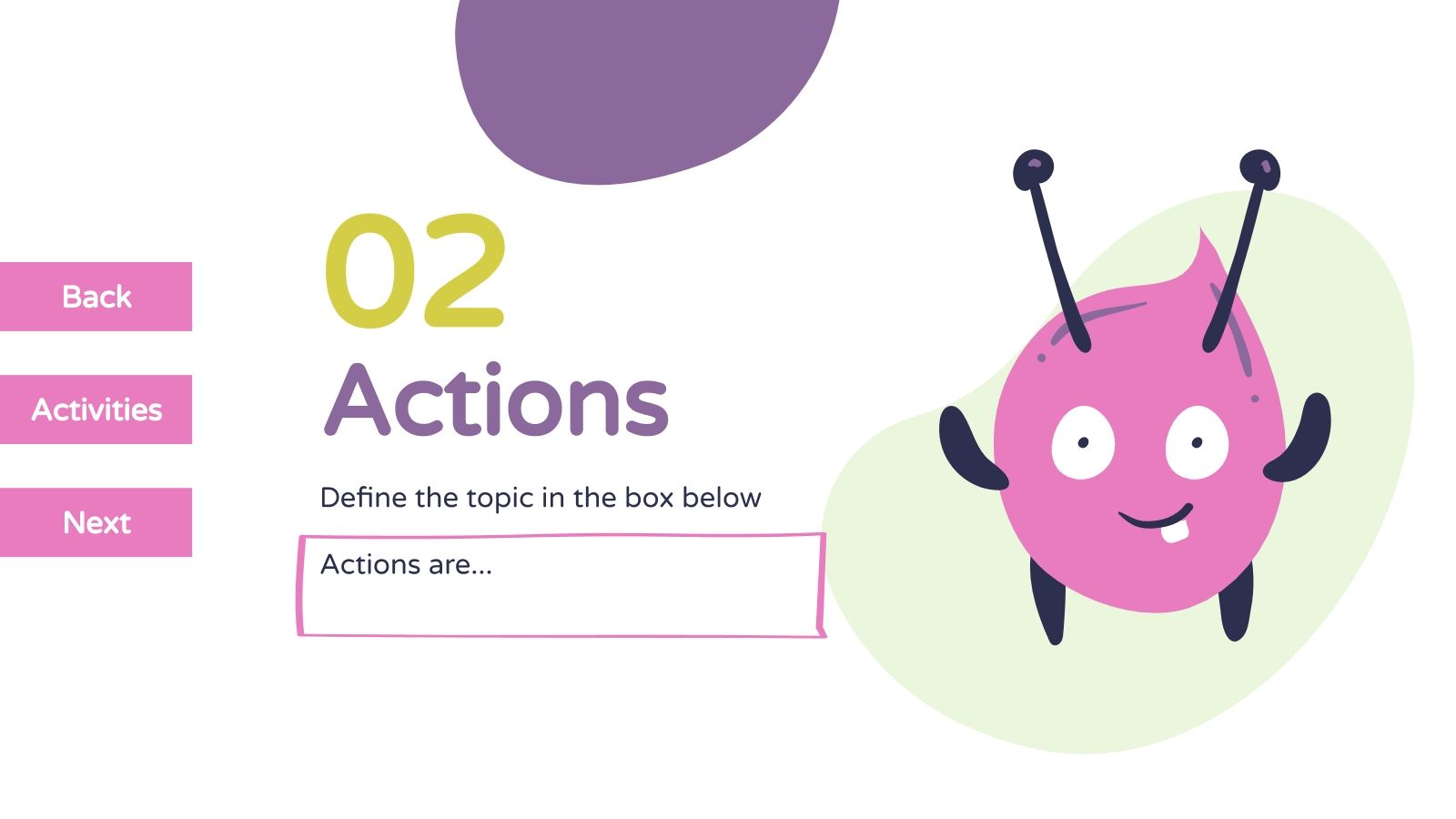 Pre-K Digital Choice Board Google Slides & PPT template