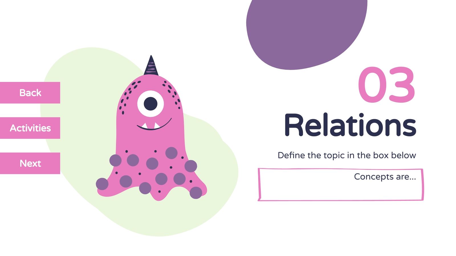 Pre-K Digital Choice Board Google Slides & PPT template