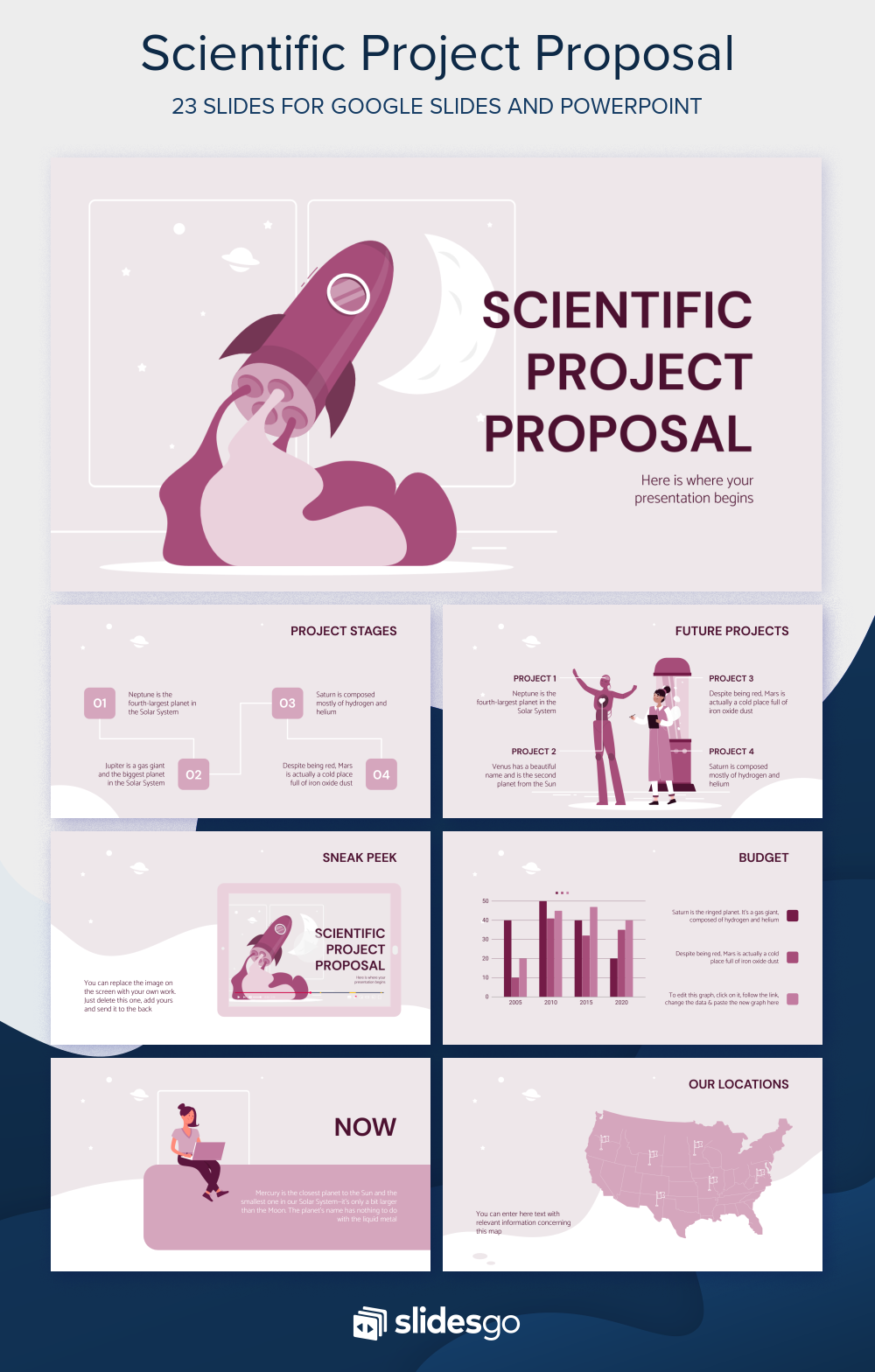 Scientific Project Proposal Google Slides Theme and PowerPoint Template