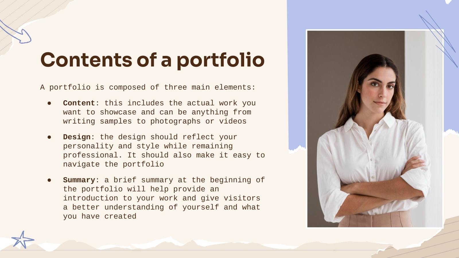 Torn Paper Portfolio Presentation