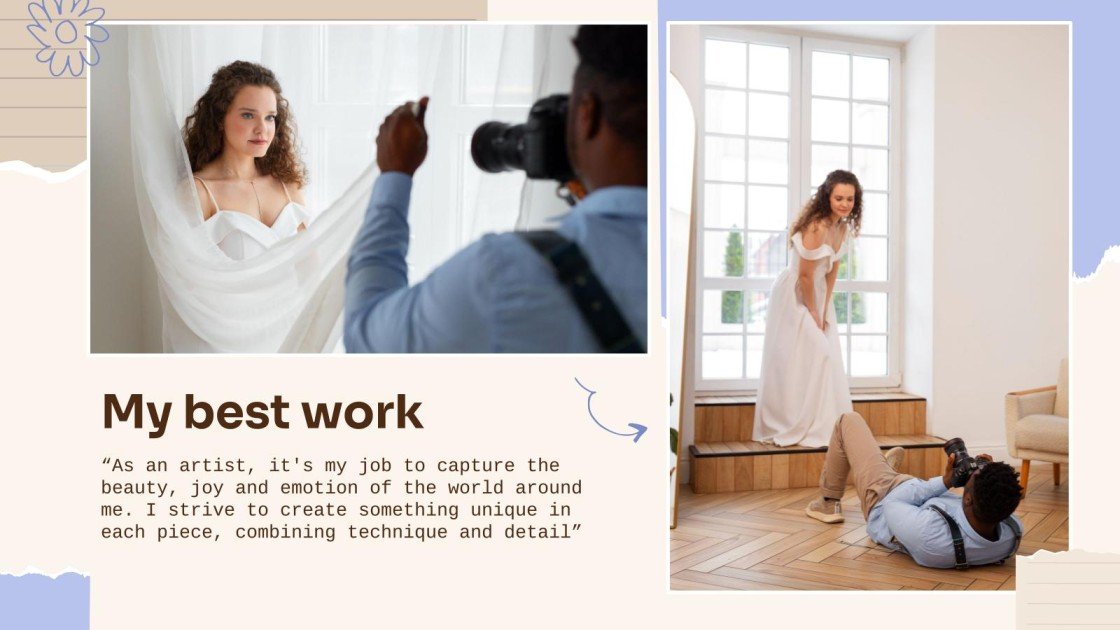 Torn Paper Portfolio Presentation