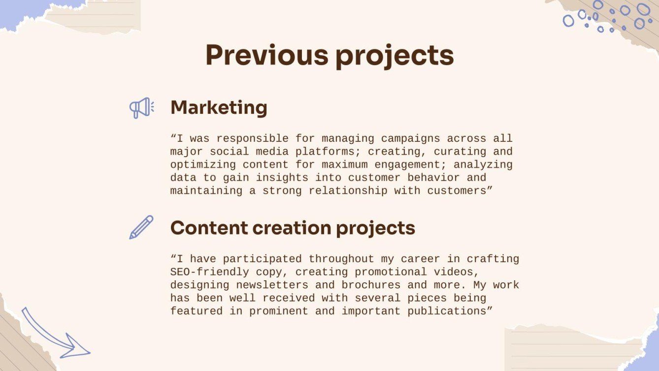 Torn Paper Portfolio Presentation