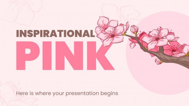 Inspirational Pink Slides theme and PowerPoint template