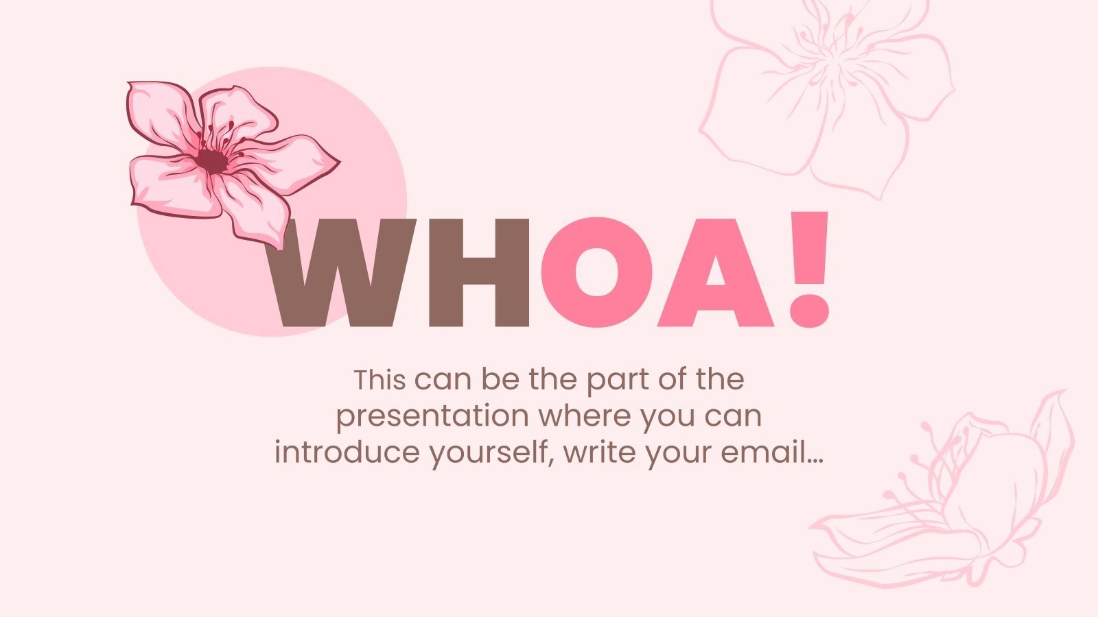 Inspirational Pink Slides theme and PowerPoint template