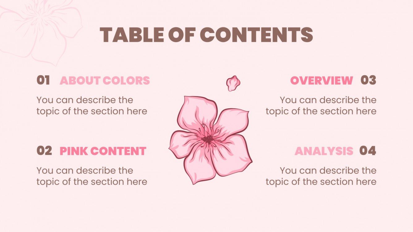 Inspirational Pink Slides theme and PowerPoint template