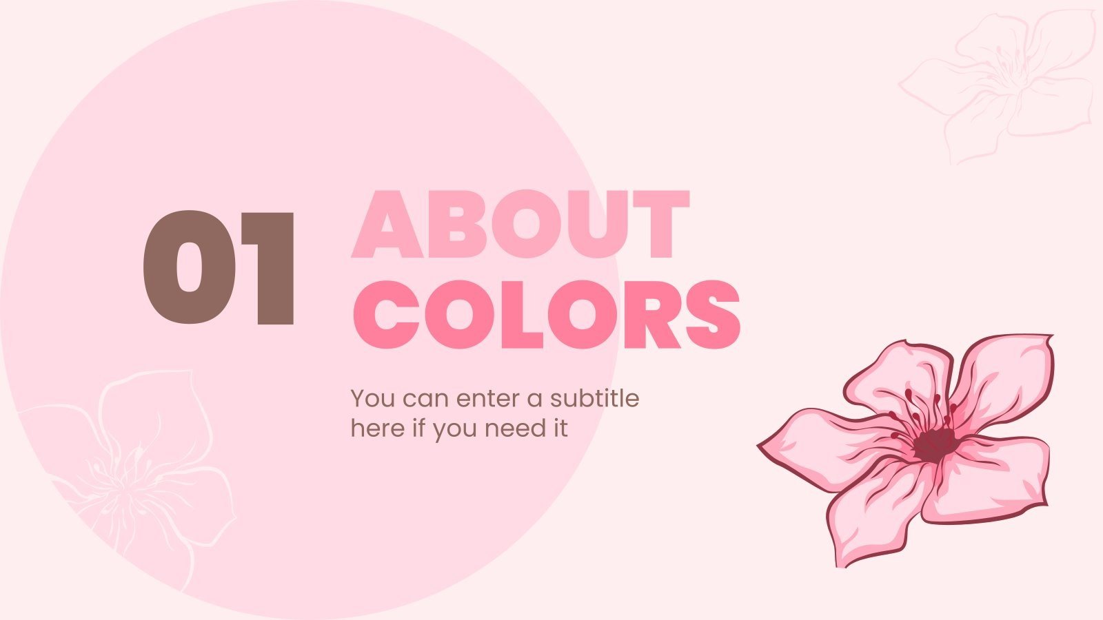 Inspirational Pink Slides theme and PowerPoint template