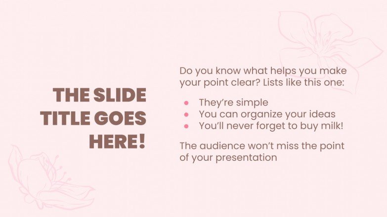 Inspirational Pink Slides theme and PowerPoint template