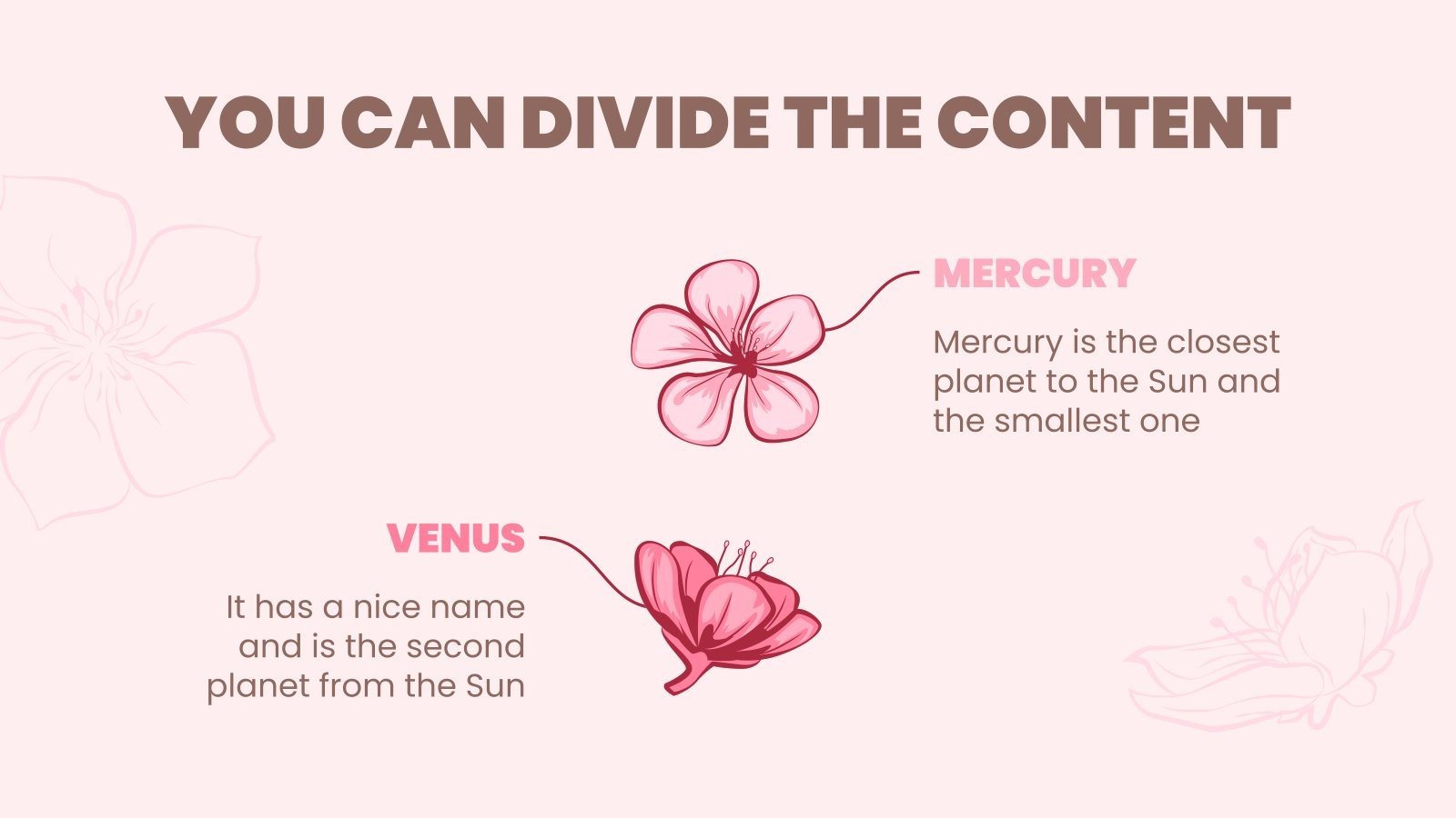 Inspirational Pink Slides theme and PowerPoint template