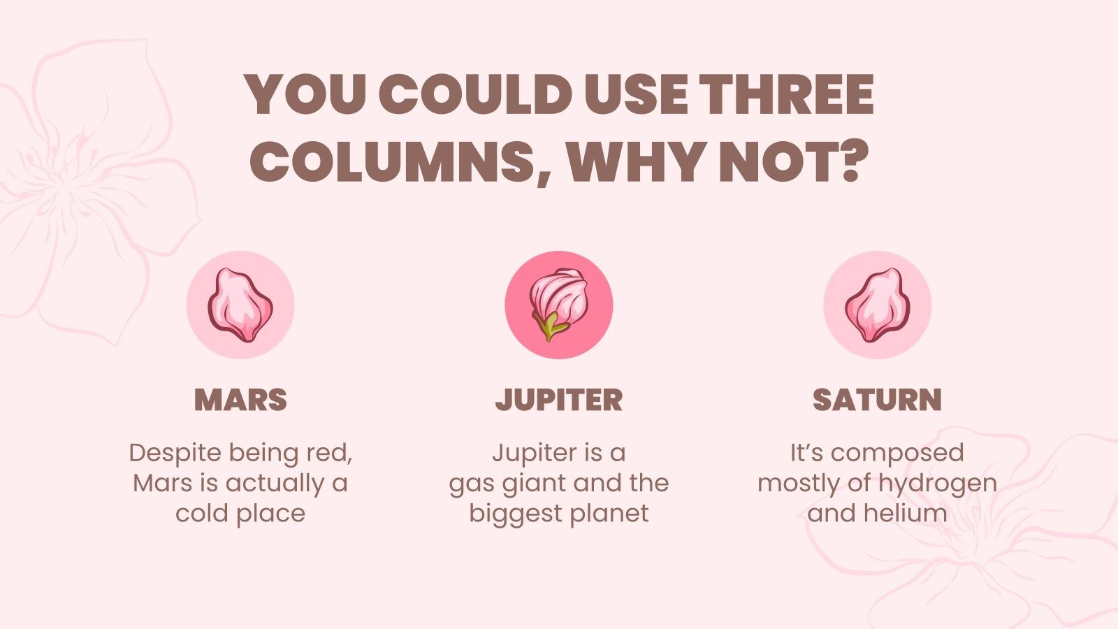 Inspirational Pink Slides theme and PowerPoint template