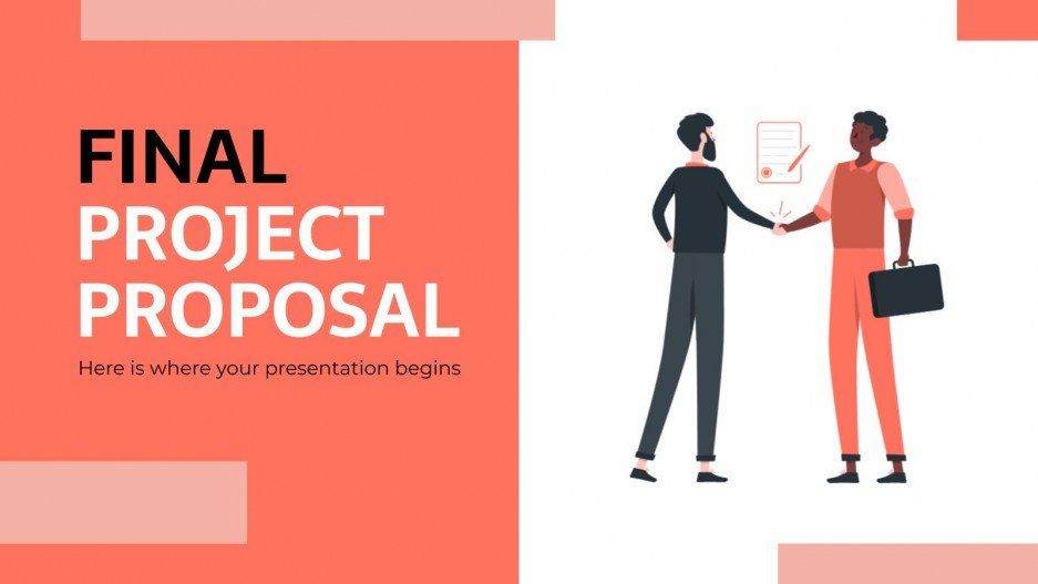 Présentation Google Slides et PPT de proposition de projet finale