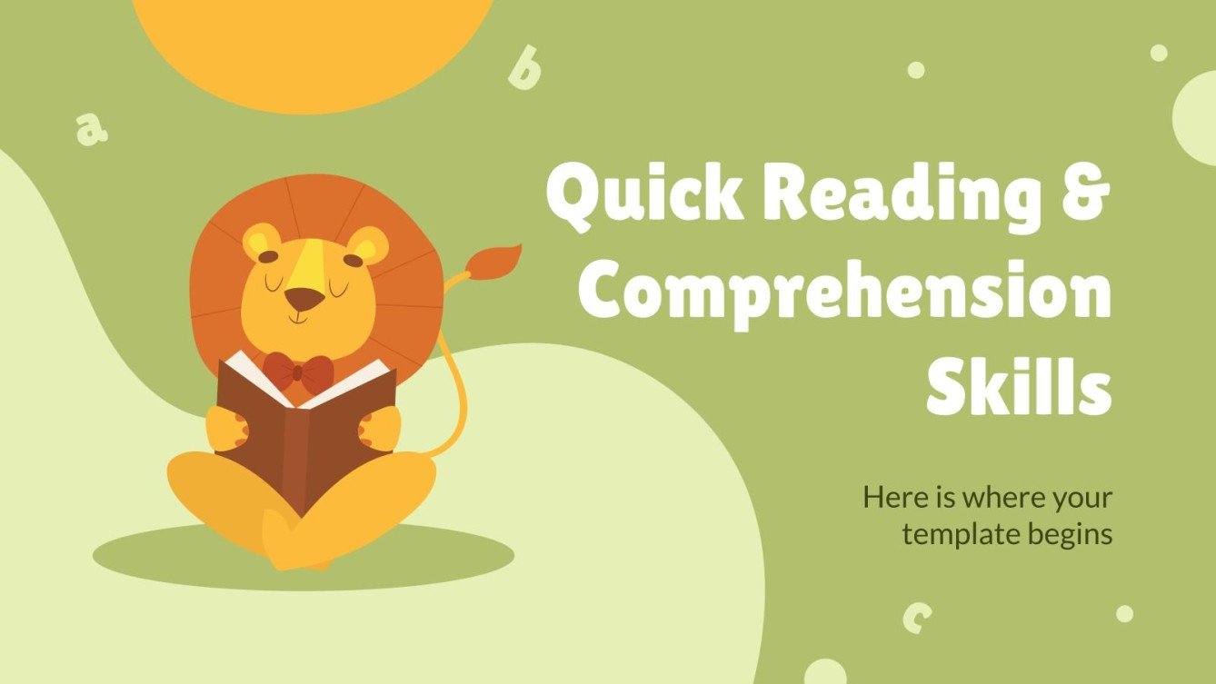 Comprensión lectora | Tema de Google Slides y PowerPoint