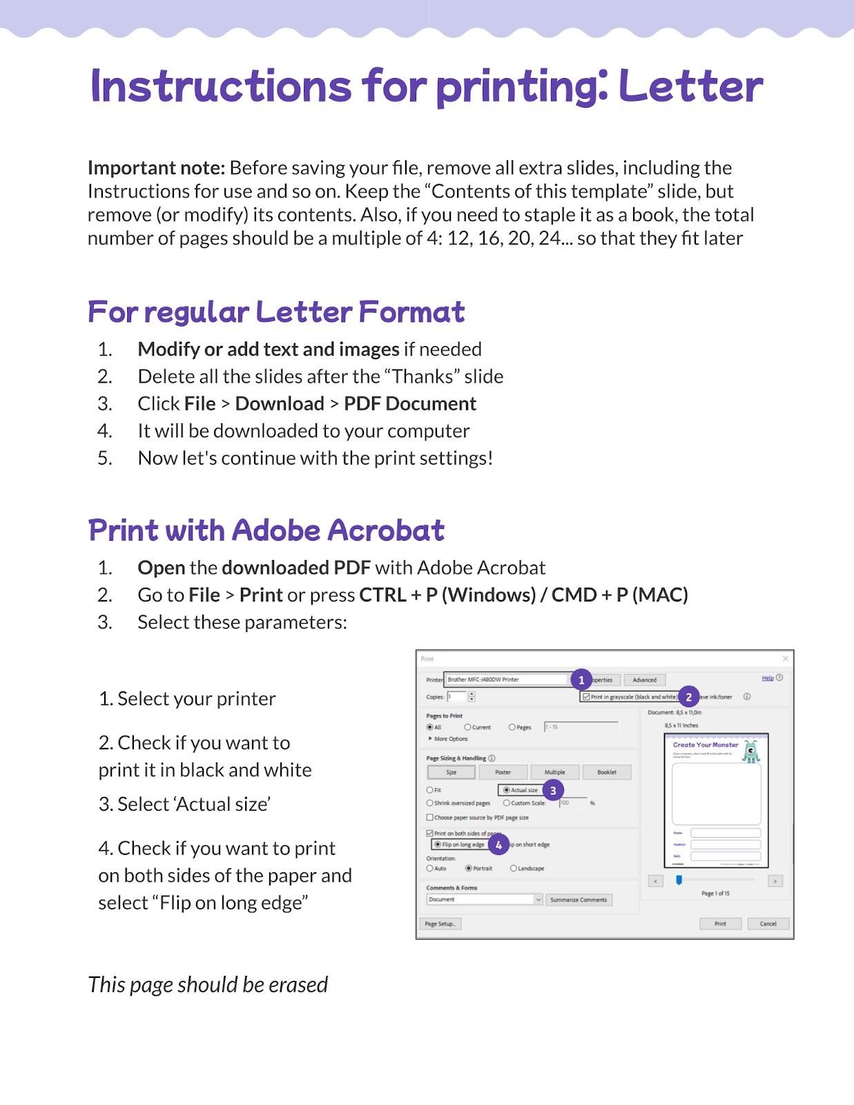 Create Your Monster Worksheet Presentation