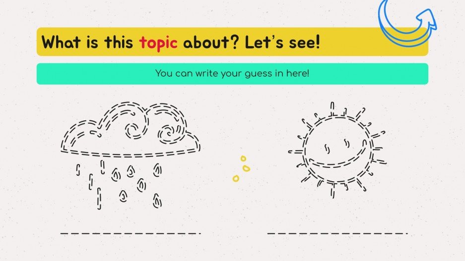 Lección sobre el tiempo para preescolar | Google Slides & PPT