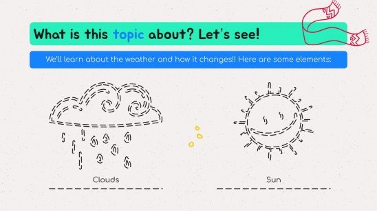Lección sobre el tiempo para preescolar | Google Slides & PPT