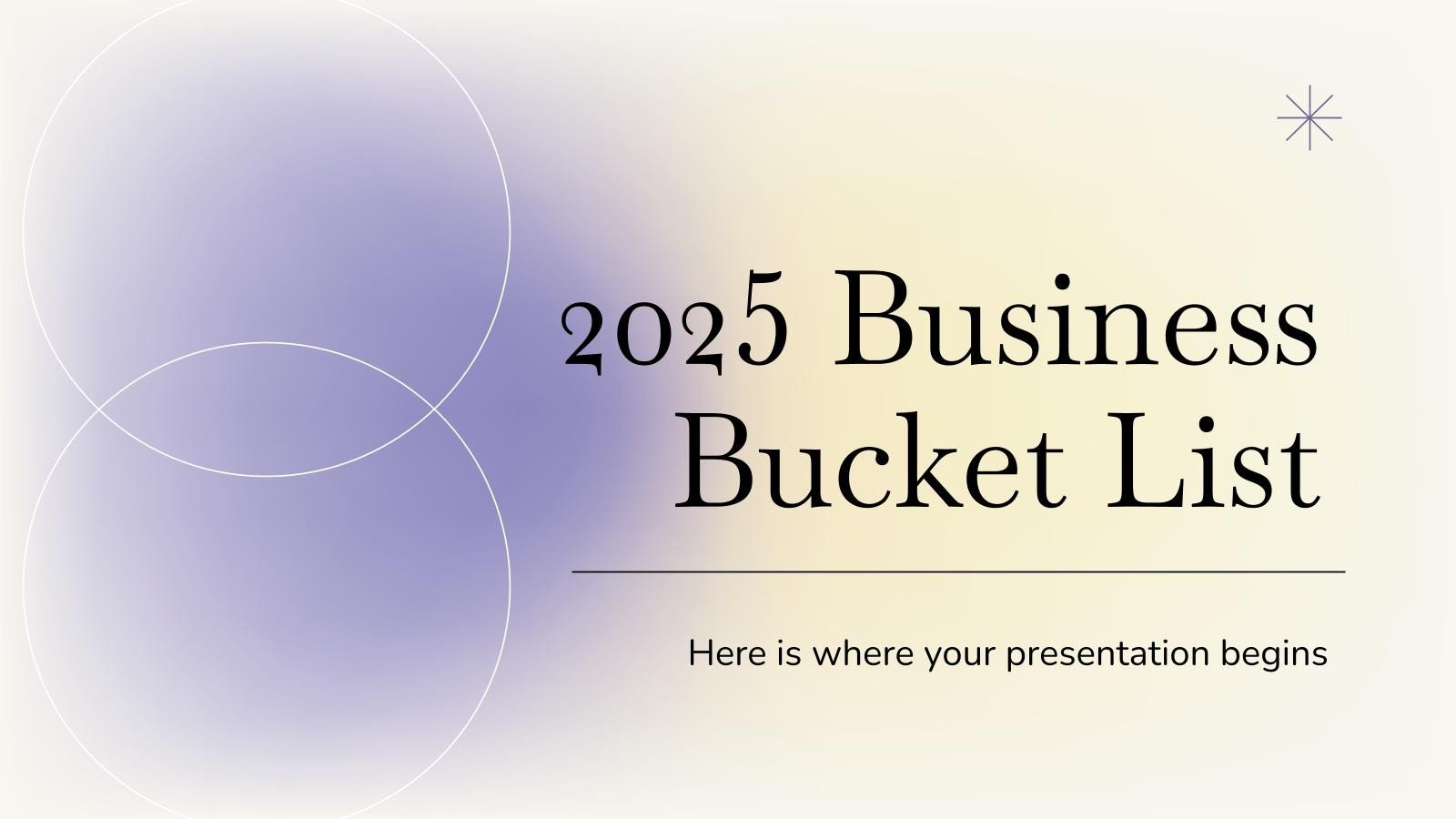 2025 Business Bucket List | Google Slides & PPT