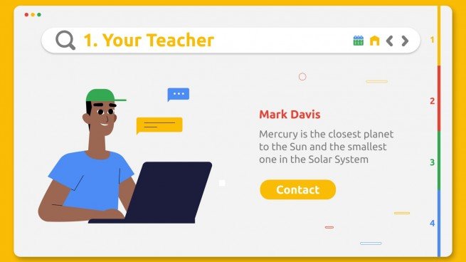 Online Learning Planner Google Slides and PowerPoint template