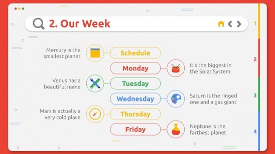 Online Learning Planner Google Slides and PowerPoint template