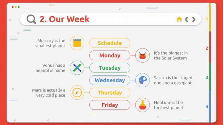 Online Learning Planner Google Slides and PowerPoint template
