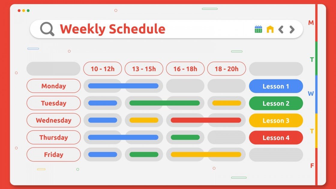 Online Learning Planner Google Slides and PowerPoint template