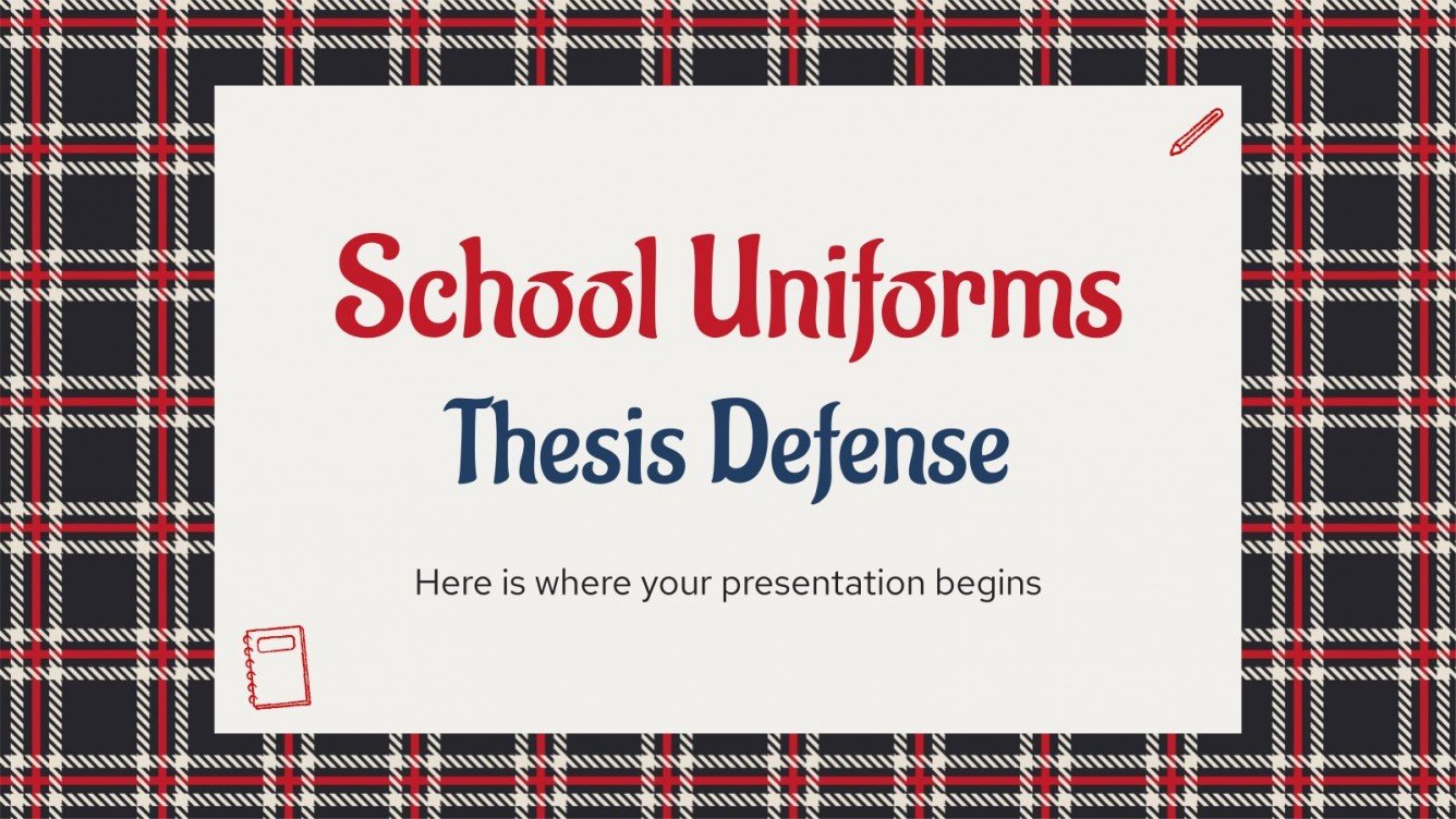 School Uniforms Thesis Defense | Google Slides & PPT Theme