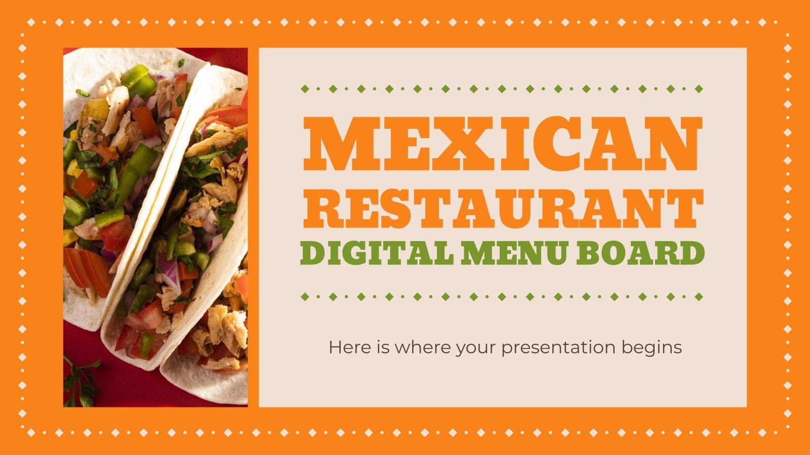 Smoothies Menu (A4 horizontal) | Google Slides & PowerPoint