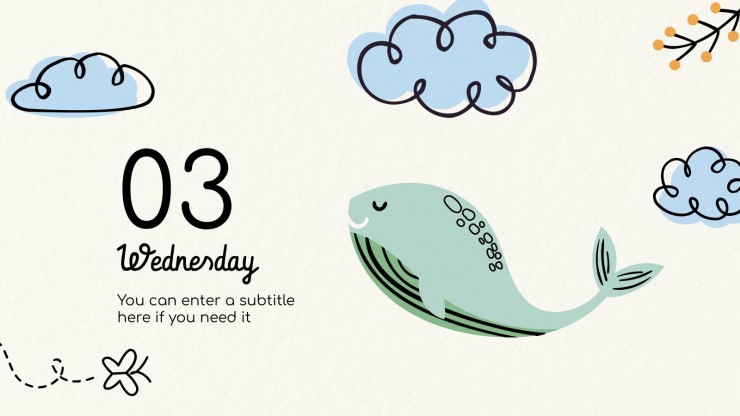 Aprender los días de la semana | Google Slides y PPT
