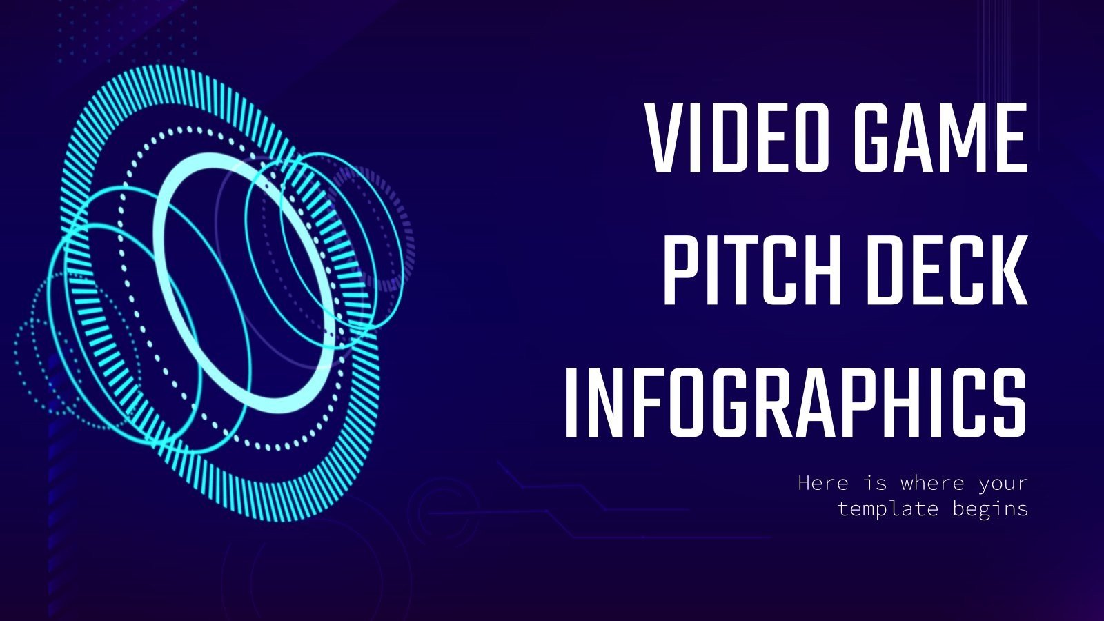 Video Game Pitch Deck Infographics | Google Slides & PPT