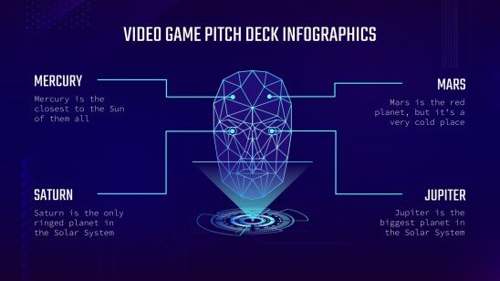 Video Game Pitch Deck Infographics | Google Slides & PPT