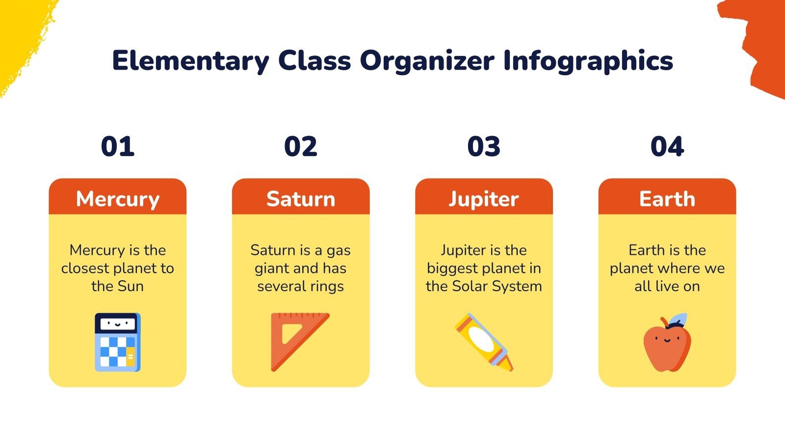 Elementary Class Organizer Infographics | Google Slides & PPT