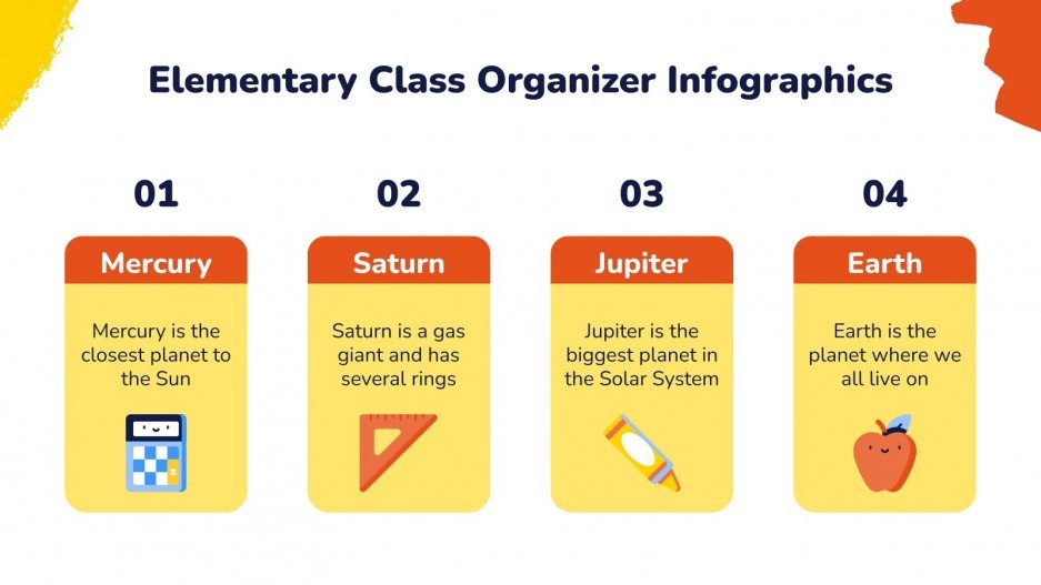 Elementary Class Organizer Infographics | Google Slides & PPT